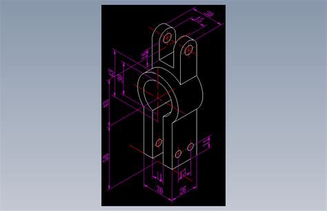 Cad格式机械制图二维100例练习 72 复杂轴测图 二 Autocad 2000 模型图纸下载 懒石网