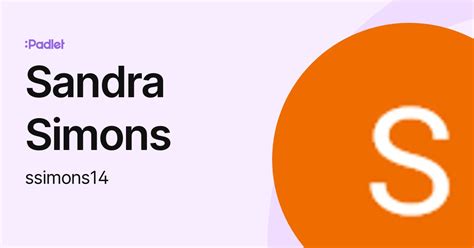 Sandra Simons Ssimons14 Profile Padlet