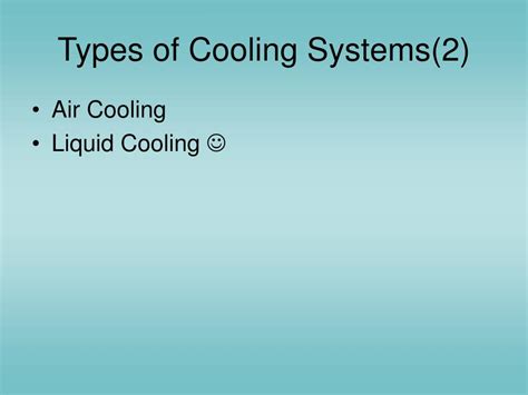 PPT Cooling Systems PowerPoint Presentation Free Download ID 6059620