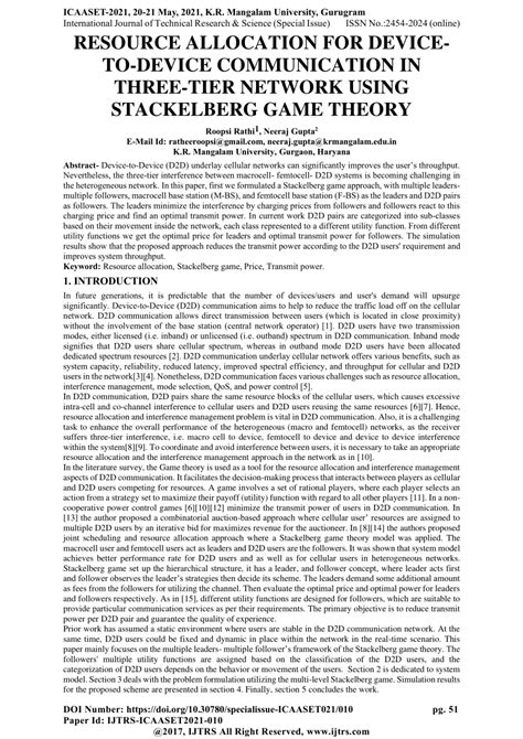 Pdf Resource Allocation For Device To Device Communication In Three