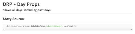 Please Provide Proptypes Description In Readme And Storyboard · Issue 684 · React Datesreact