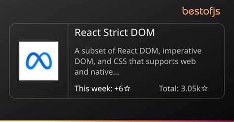 Best Of Js • React Strict Dom