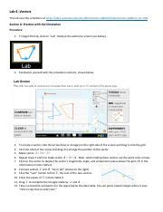 Lab Vectors Pdf Lab Vectors This Lab Uses The Simulation At Course Hero