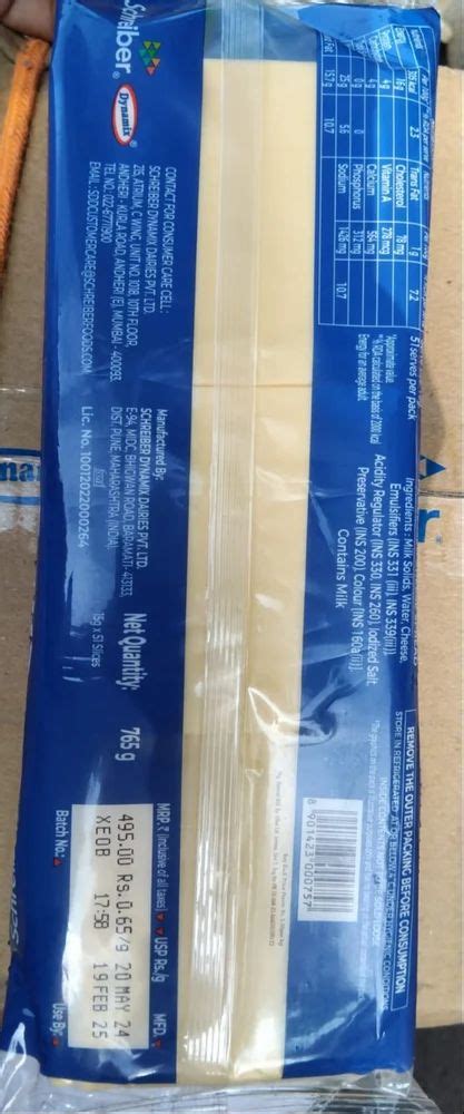 Schreiber Dynamix Cheese Slices At ₹ 325pack New Delhi Id