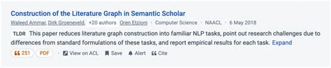 Semantic Scholar Product
