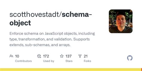 Github Scotthovestadtschema Object Enforce Schema On Javascript