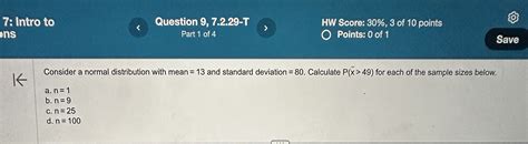 Solved Consider A Normal Distribution With Mean And Chegg