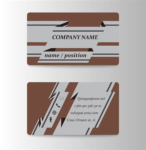 명함 창의적인 방문 카드 벡터 Ai Eps Uidownload