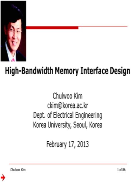High Bandwidth Memory Interface Design IEEETV