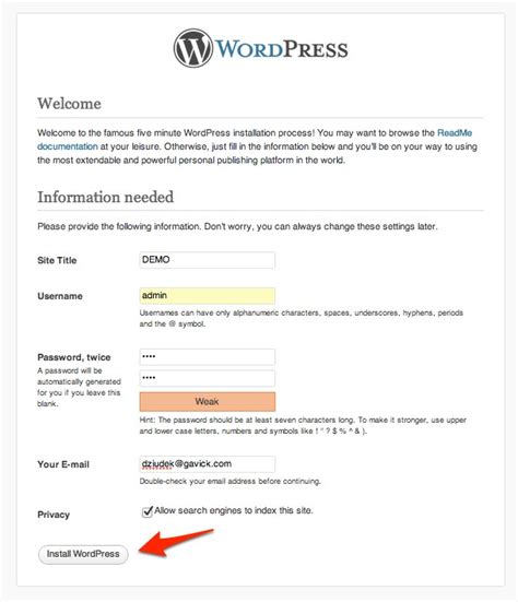 how to install a wordpress quickstart including content and plugins