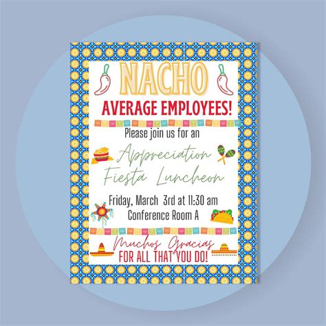 Employee Appreciation Lunch Flyer Etsy