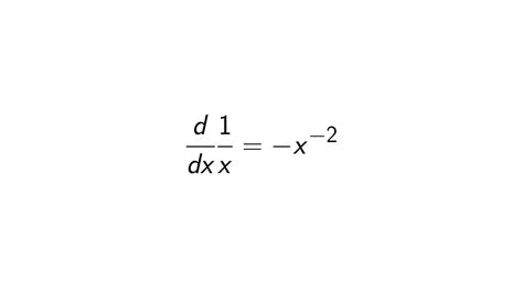 What Is The Derivative Of 1 X Epsilonify