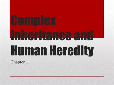 Ppt Complex Inheritance And Human Heredity Powerpoint Presentation Free Download Id2170984