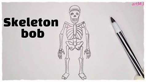 로블록스 도어즈 해골 밥 그리는 법 How To Draw Skeleton Bob Roblox Doors Youtube