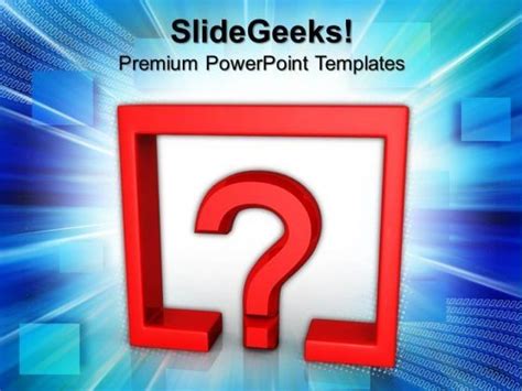 Question Mark Symbol PowerPoint Templates And PowerPoint Themes 0712