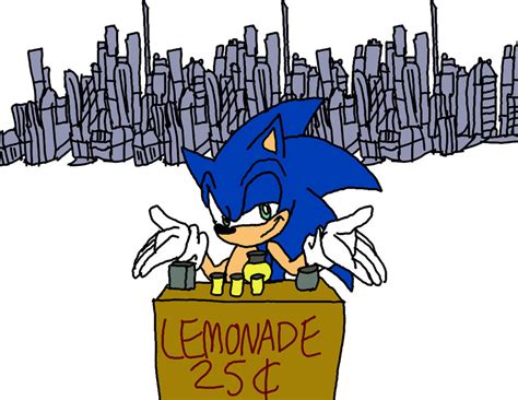 Sonic In The Dc Universe Running A Lemonade Stand By Nickelodeonlover
