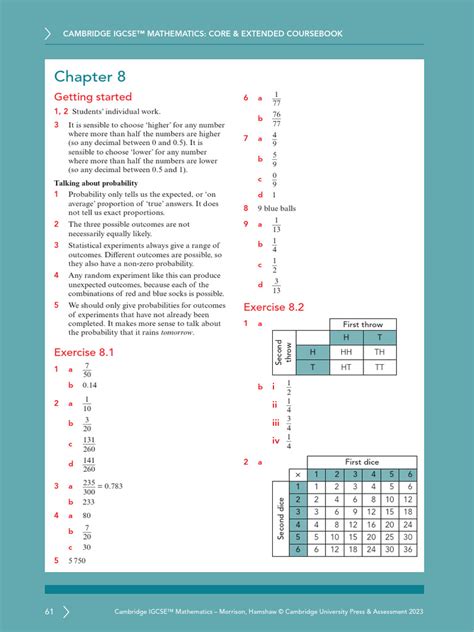 Igcse Maths 3ed Coursebook Answers Ch 8 9 10 Pdf Numbers