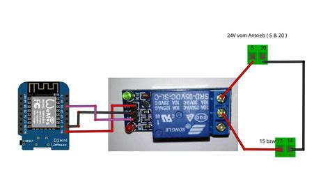 Garagentor Mit Raspberry Iobroker Wemos Steuern Allgemeines