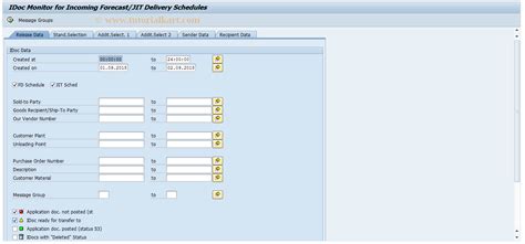 Emfor Sap Tcode Monitor For Forecast Jit Delete Schedule