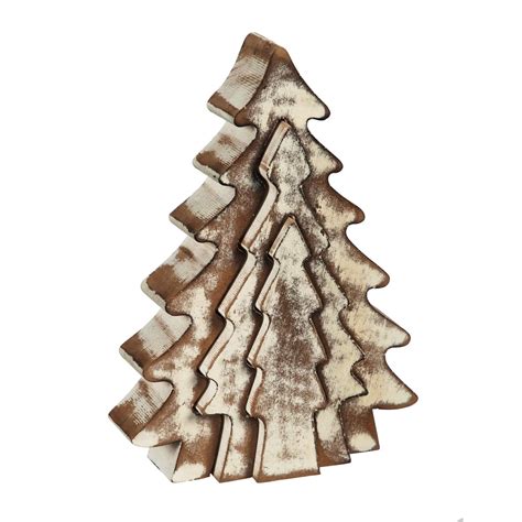 Tree Wooden Nested Decor Tin Lizzies