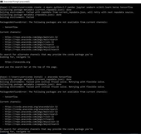 Python Anaconda The Solving Environment Keeps Failing And Freezing Stack Overflow