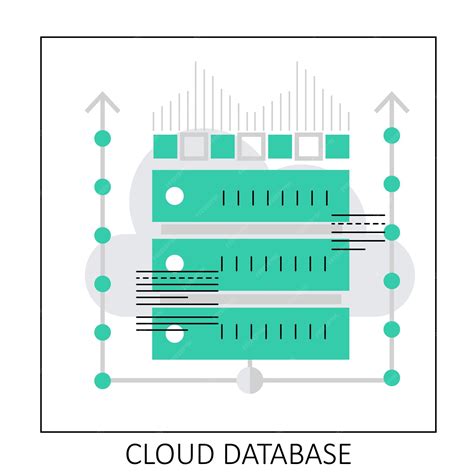 Premium Vector Cloud Database Server