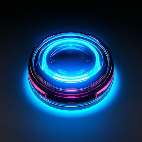 Premium Ai Image Button Neon