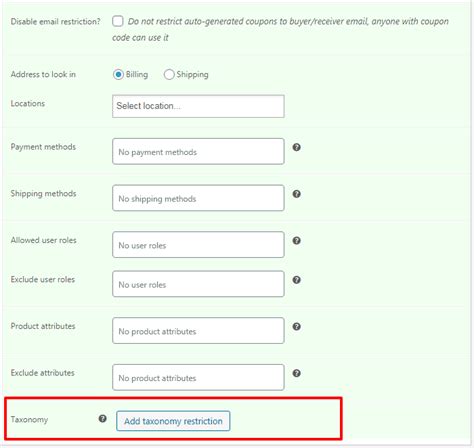How To Restrict Woocommerce Coupons By Taxonomy