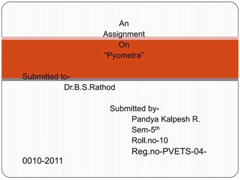 Pyometra Pptx