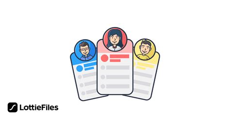 Free Profile User Card Animation By Bayu Febrianto Lottiefiles