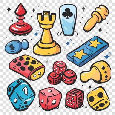 Board Games Transparent Background Watercolor Cliparton Transparent Background Premium AI