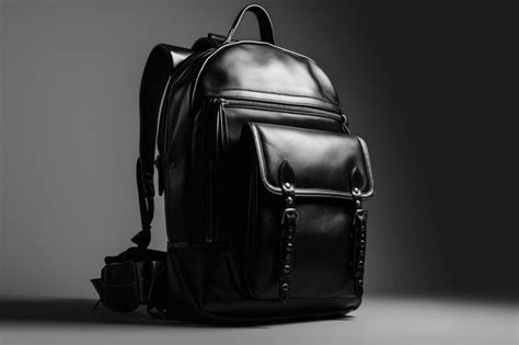 Premium Photo Unisex Black Laptop Backpack Essential Accessories