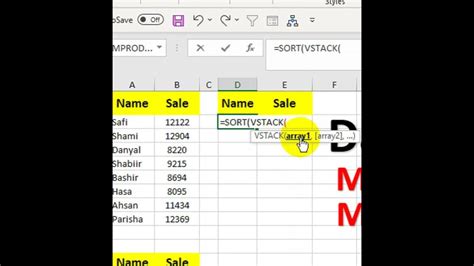 Vstack Excel Multiple Sheets Youtubeshorts Shorts Advanceexcel Excel Trandingshorts Youtube