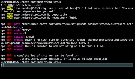 Error While Installing Theia Electron Node V12 2 0 Npm 6 9 0 Macos · Issue 5690 · Eclipse
