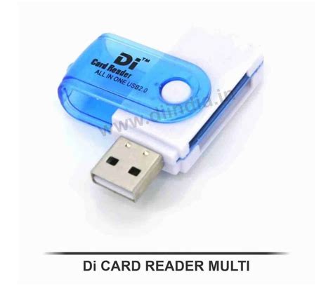 3 In One Multi Card Reader USB Blue And White At 25 In Jaipur ID 2854715973912