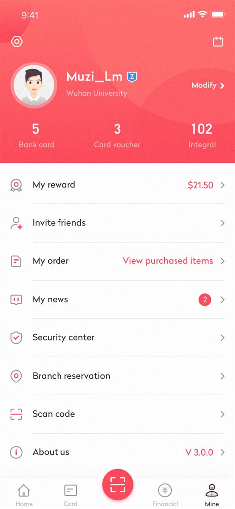 Financial Stocks User Center E Commerce App Coding Apps Mobile App