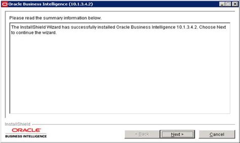 Oracle Business Intelligence Step By Step Installation Of Obiee 10g