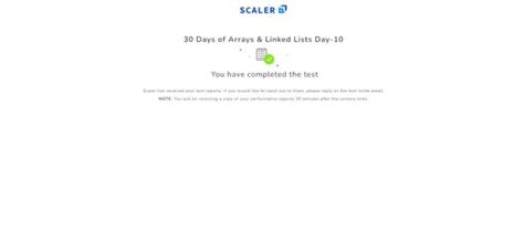 Completed Day 10 Of 30daysofarraysandlinkedlistschallenge Hitanx