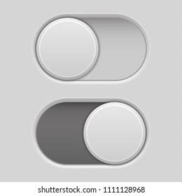 On Off Toggle Switch Slider Buttons Stock Vector Royalty Free Shutterstock