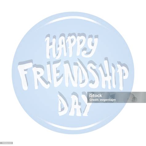 친선의 날 배너 포스터 인쇄 T셔츠에 대 한 우정 일러스트 레이 션의 행복 한 하루 인사말 카드에 대 한 그림 레터링 벡터 T 셔츠에 대한 스톡 벡터 아트 및 기타 이미지
