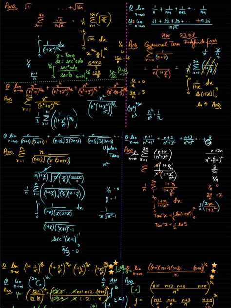 Definite Integration L 08 Class Notes Integration As Limit Of Sum
