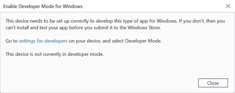 Maui Windows Machine Developer Mode · Issue 7187 · Dotnetmaui · Github