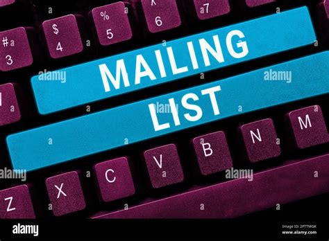 Text Caption Presenting Mailing List Conceptual Photo List Of People Who Subscribe To A