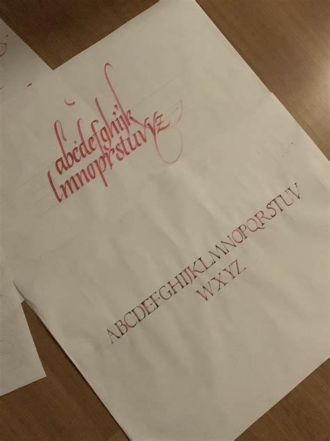 Italics And Capitals Rcalligraphy