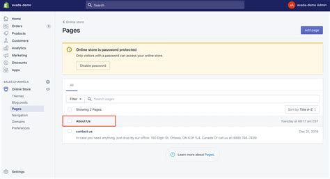 how to edit shopify pages