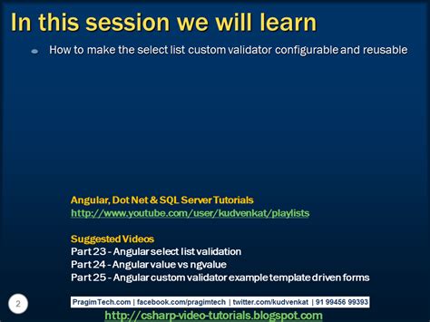 Sql Server Net And C Video Tutorial Angular Select List Required
