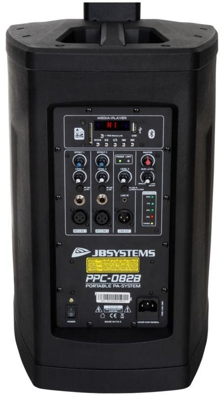 Portable Battery Powered Column Speaker System Internal Media Player Bluetooth Bekafun