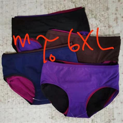 Plus Size Women Middle Panties Seluar Dalam Wanita 319 3in1 A 1238