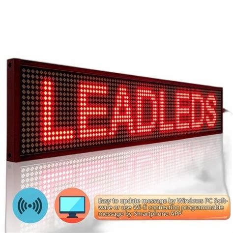 Red Wall Mounted Led Scrolling Message Display Board At ₹ 1250sq Ft In Kolkata