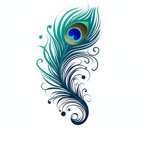 Premium Photo Captivating Peacock Feathers On A White Background